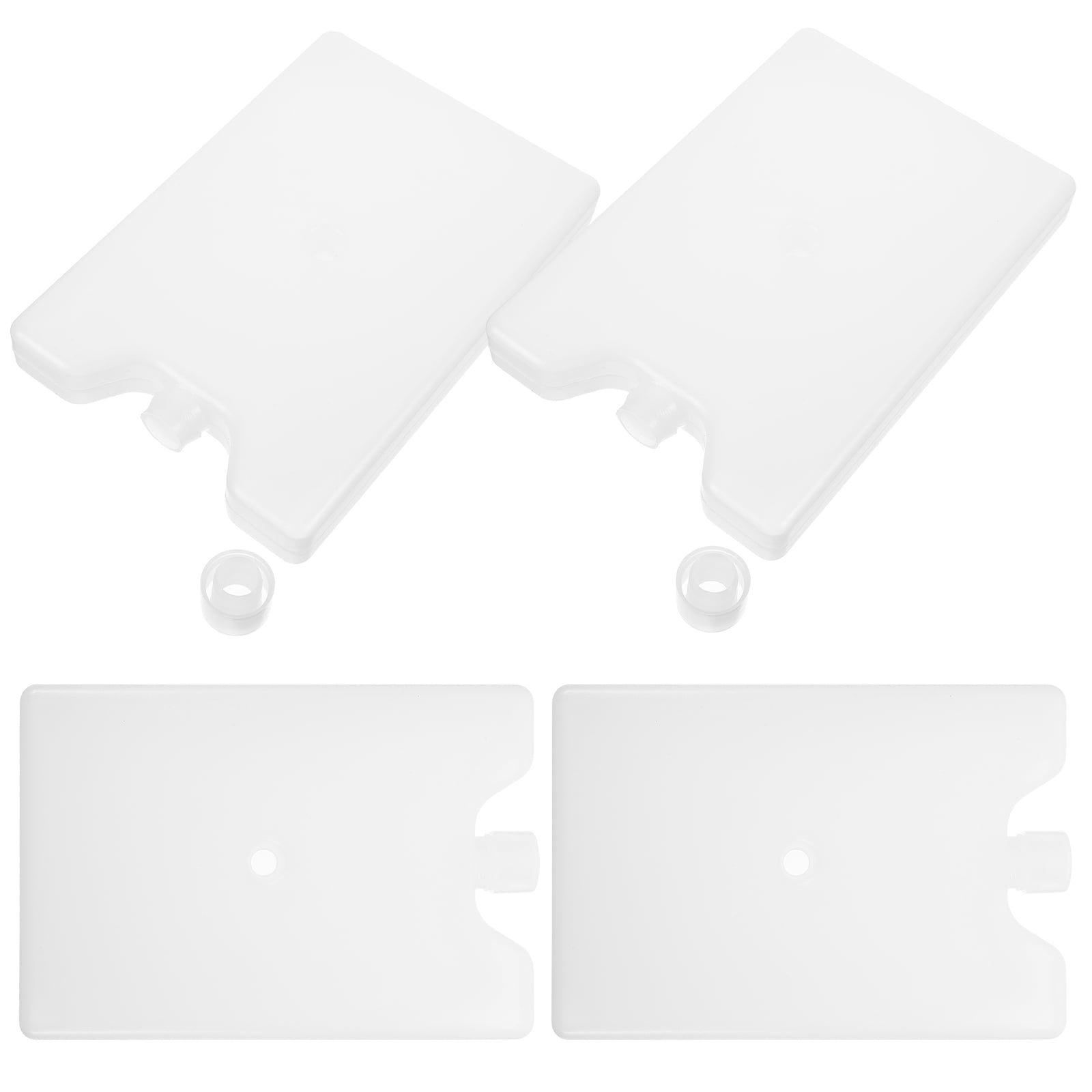 Refrigerated Fresh Ice Box 4 Pcs Storage Turntable Fridge Freezer Cake ...