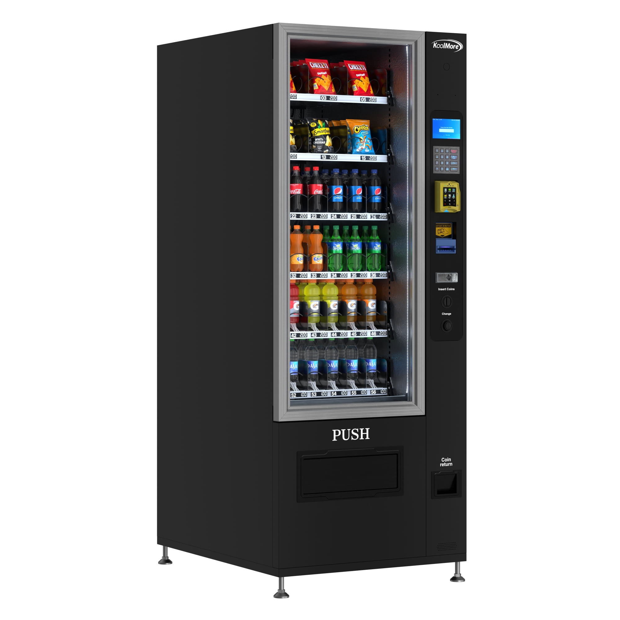 Refrigerated Snack and Drink Vending Machine with 36 Slots Featuring ...