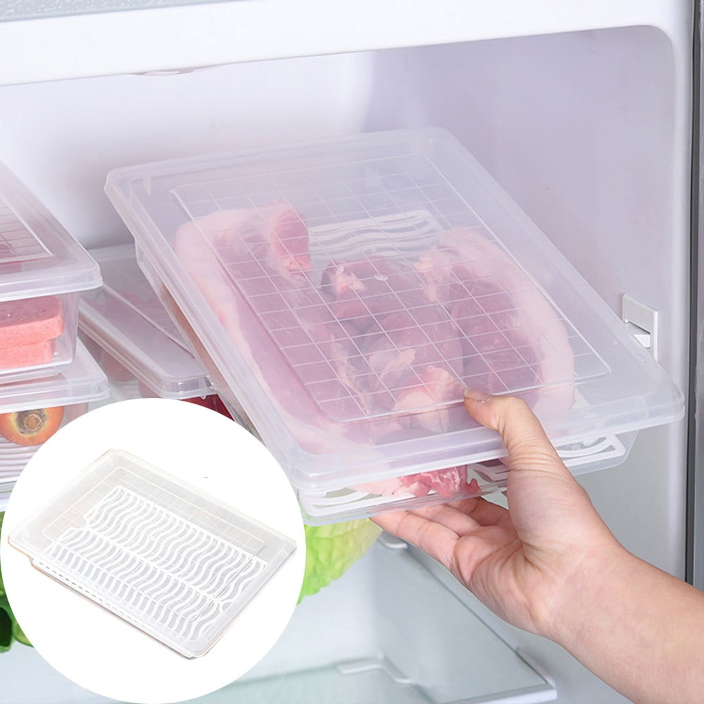 Refrigerated Storage Bag Case | Plastic Fridge Food Organizer ...