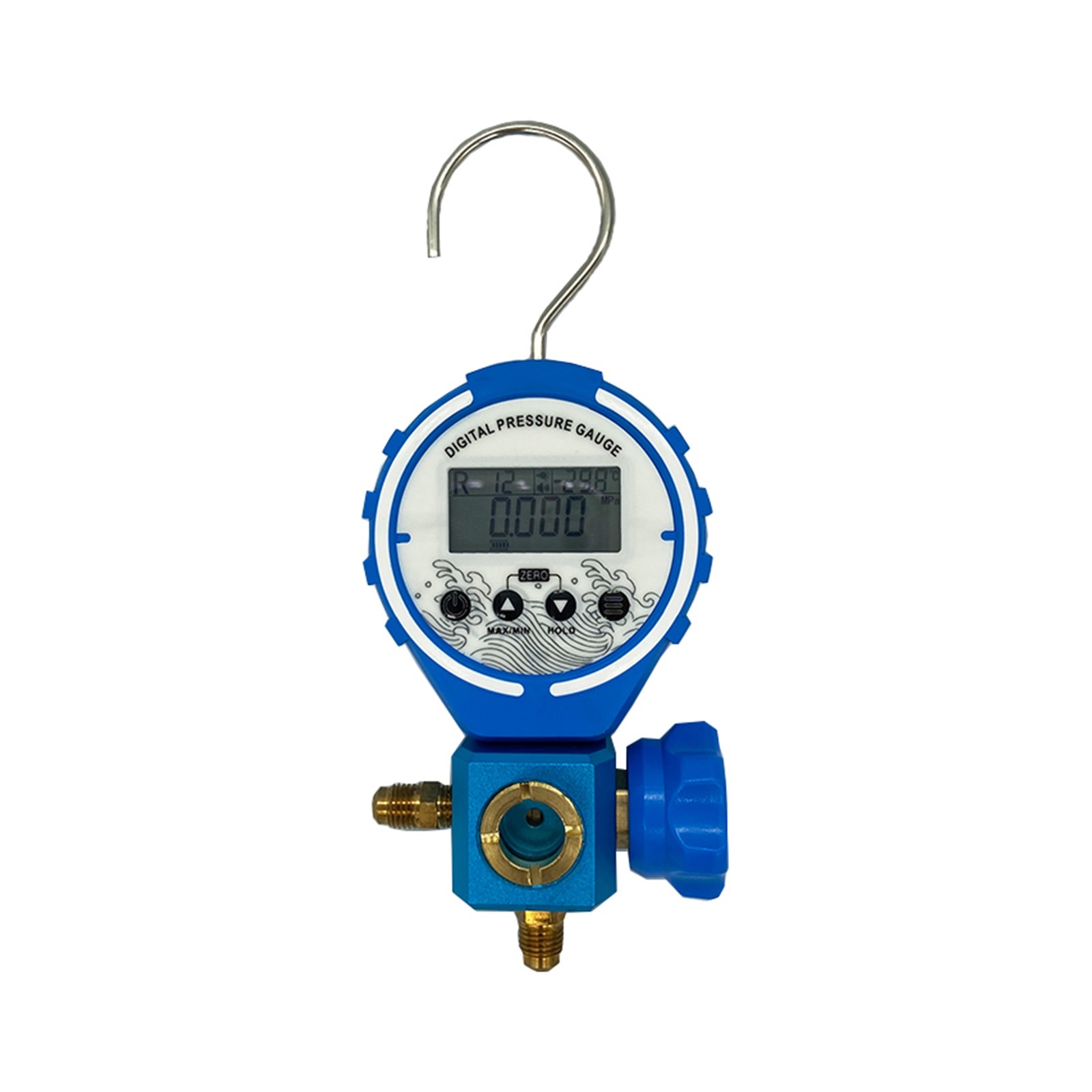 Refrigeration Digital R410a Manifold Pressure Gauge Vacuum Pressure ...