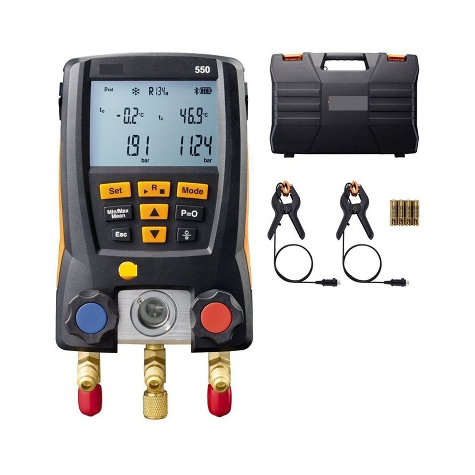 Refrigeration Vacuum Gauge Digital Manifold Kit Air Conditioning For ...