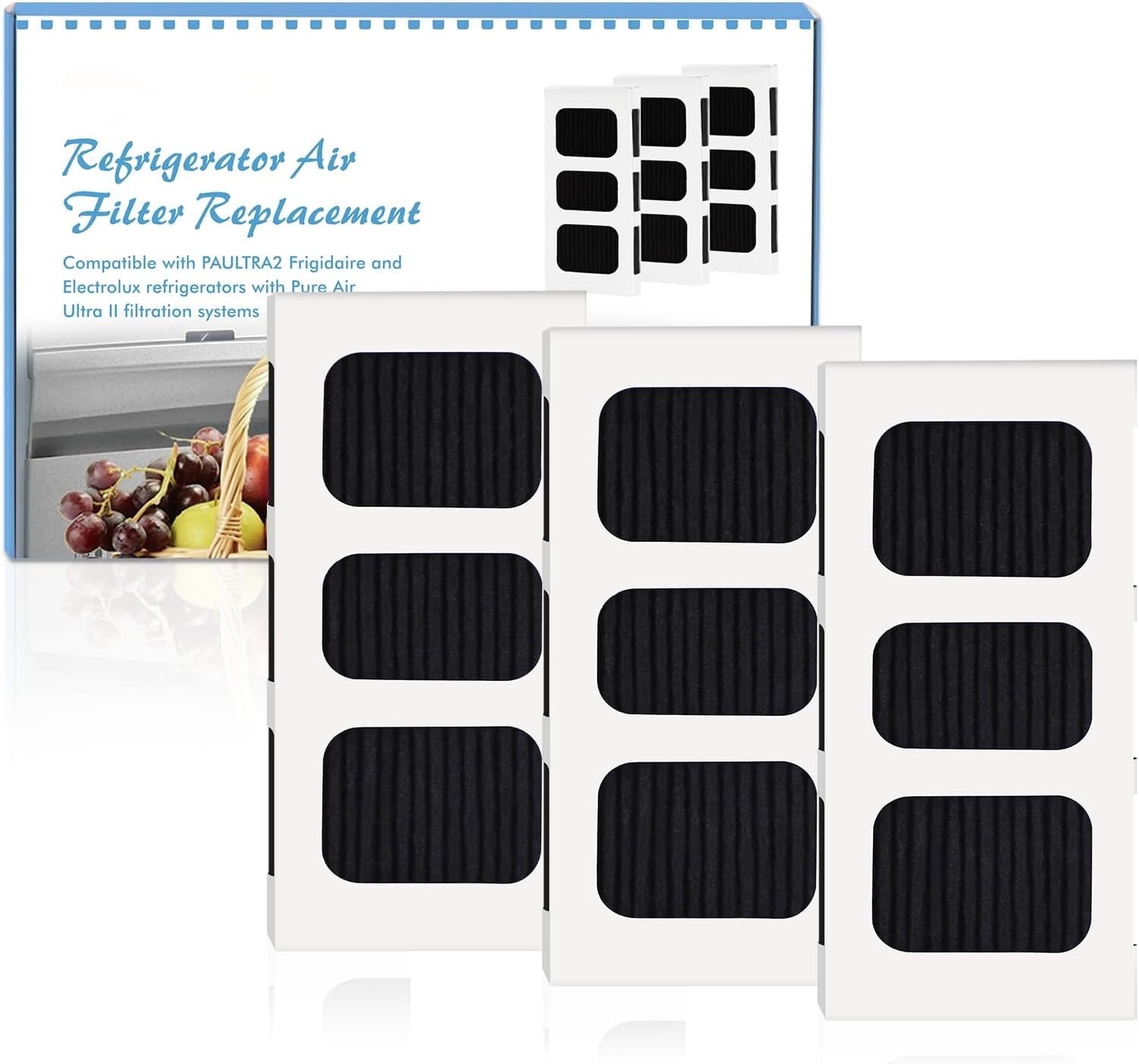 DEWEL Frigidaire PAULTRA2 Pure Air Ultra II Refrigerator Filter (3 ...
