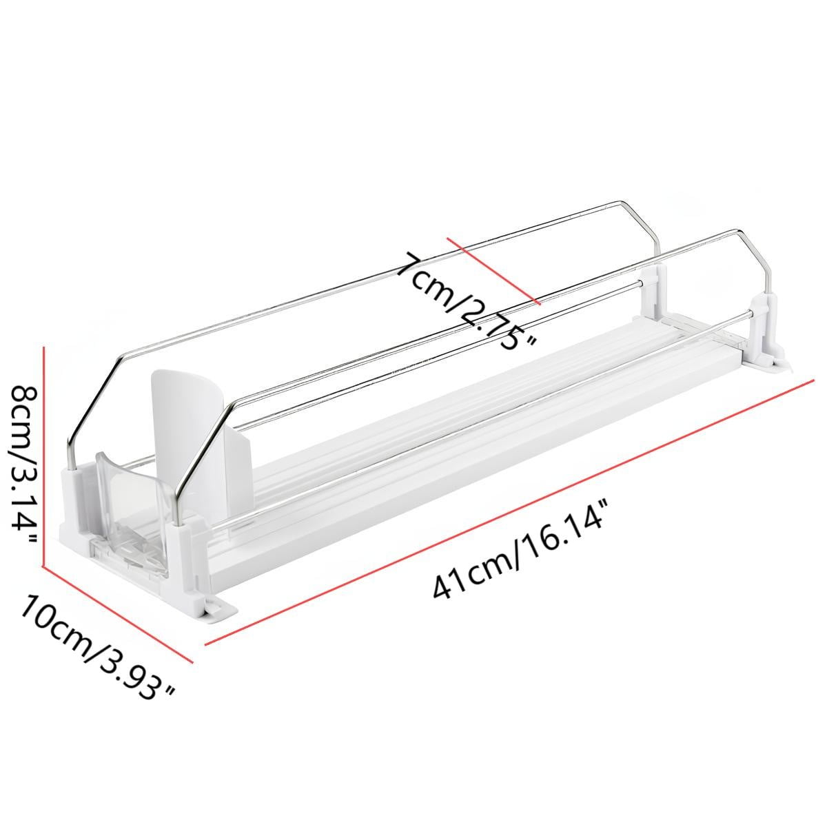 Refrigerator Beverage Organizer | Automatic Spring-Loaded Can & Bottle ...