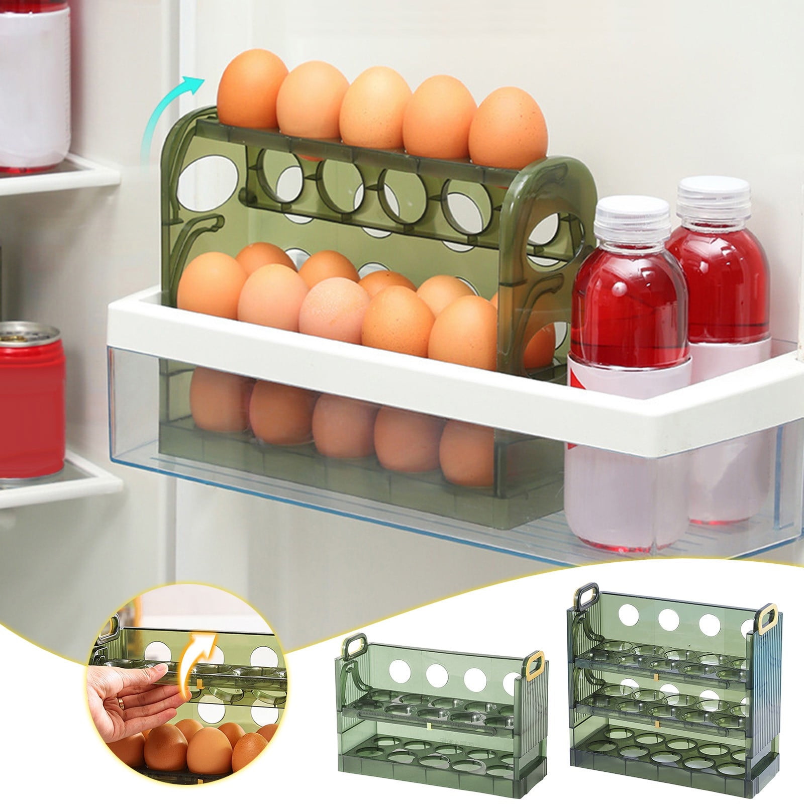 Refrigerator Carton Food Preservation Box, Transparent Storage Box ...