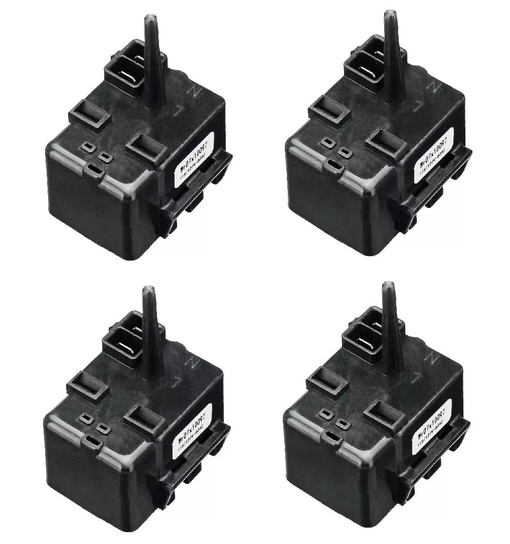 Refrigerator Compressor Overload & Start Relay for GE WR07X10097 4-Pack ...