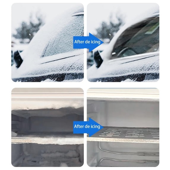 Refrigerator Defrosting & Deicing Spray Set with Scraper,Food-Safe ...