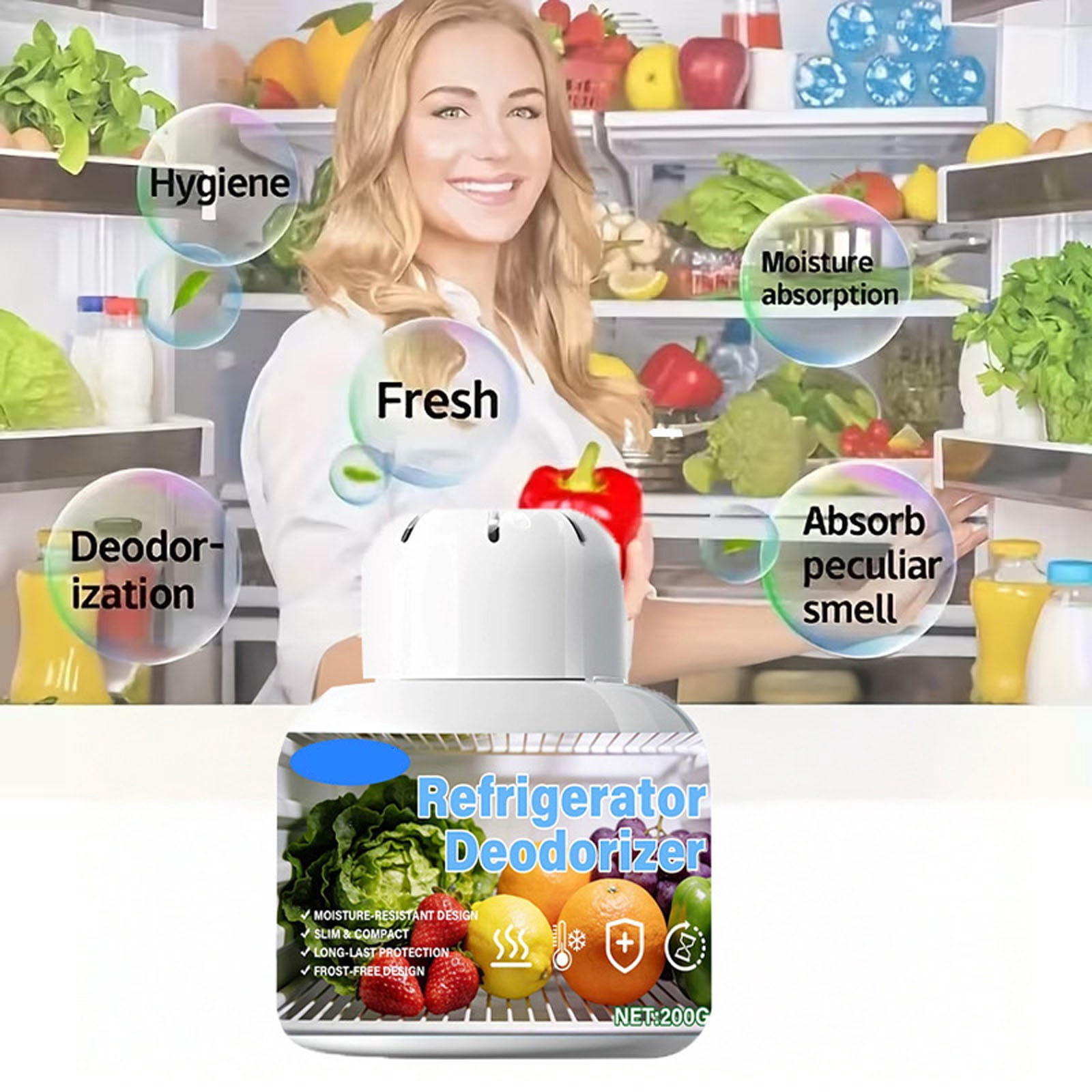Refrigerator Deodorizer Odor Eliminator Box with Activated Carbon ...