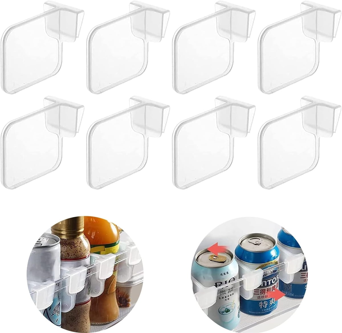 Refrigerator Dividers Organizer,8 Pcs Plastic Free Combination ...