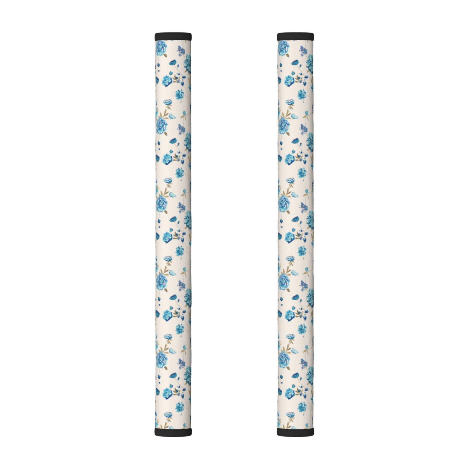 Refrigerator Door Handle Covers Set of 2 - Blue Rose Flowers Adjustable ...