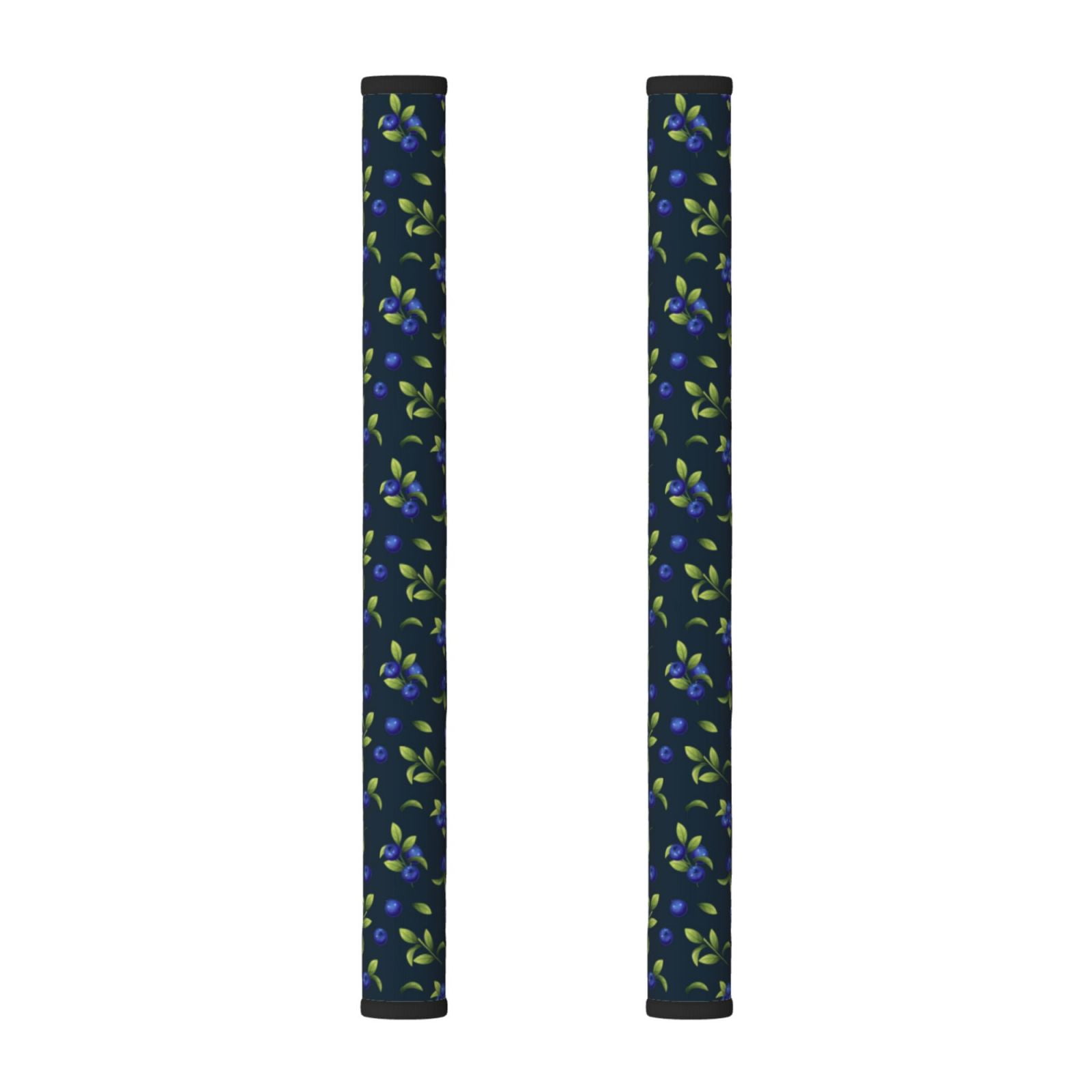 Refrigerator Door Handle Covers Set of 2, Blueberry Print black ...