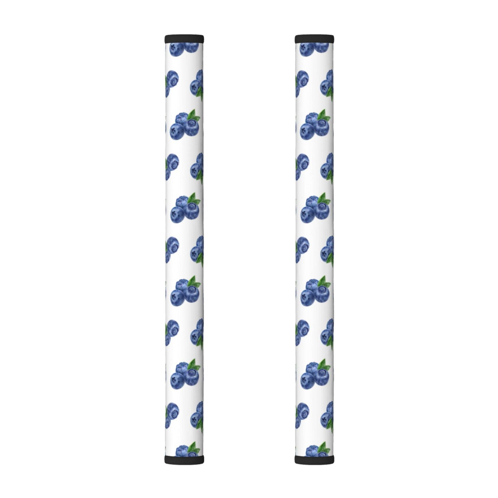 Refrigerator Door Handle Covers Set of 2, Blueberry pattern Adjustable ...