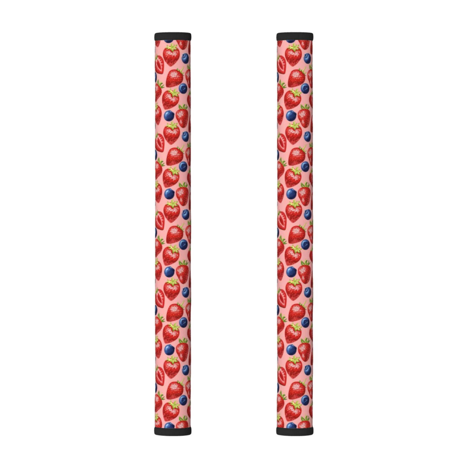 Refrigerator Door Handle Covers Set of 2, Blueberry strawberry Print ...