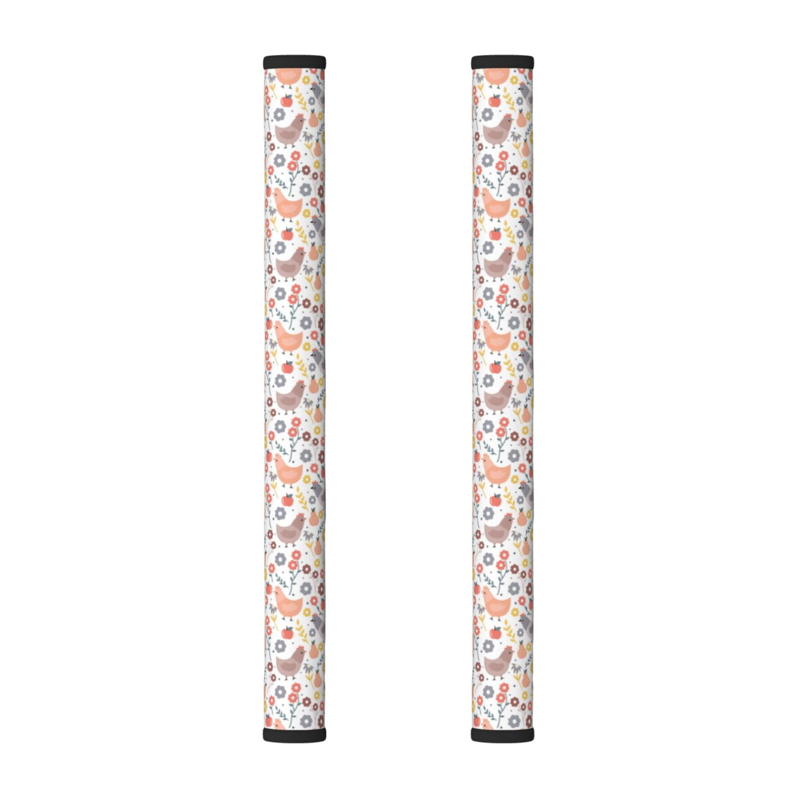 Refrigerator Door Handle Covers Set of 2, Bohemian Cute Chicken Flower ...