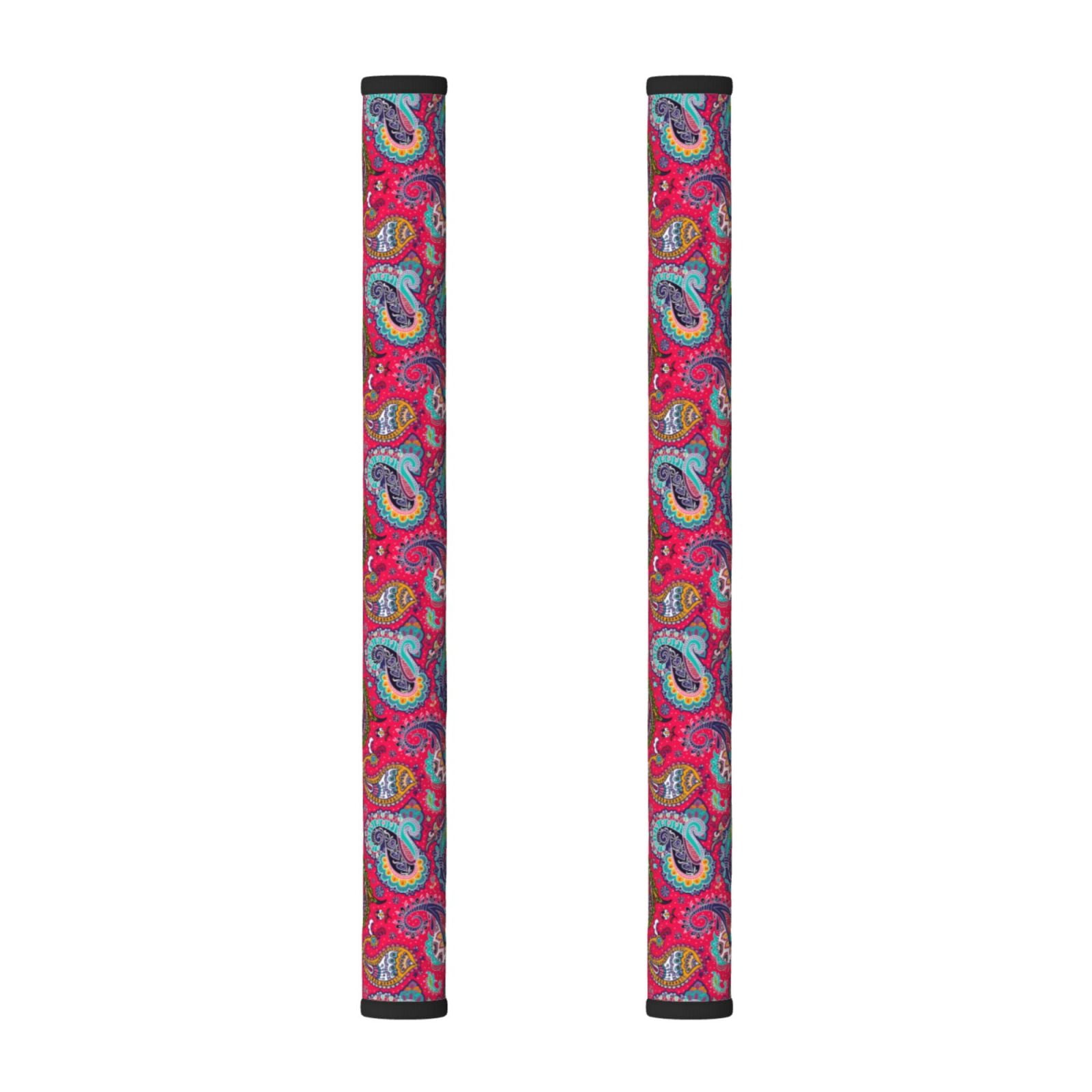 Refrigerator Door Handle Covers Set of 2 - Brightly Colored Paisley ...