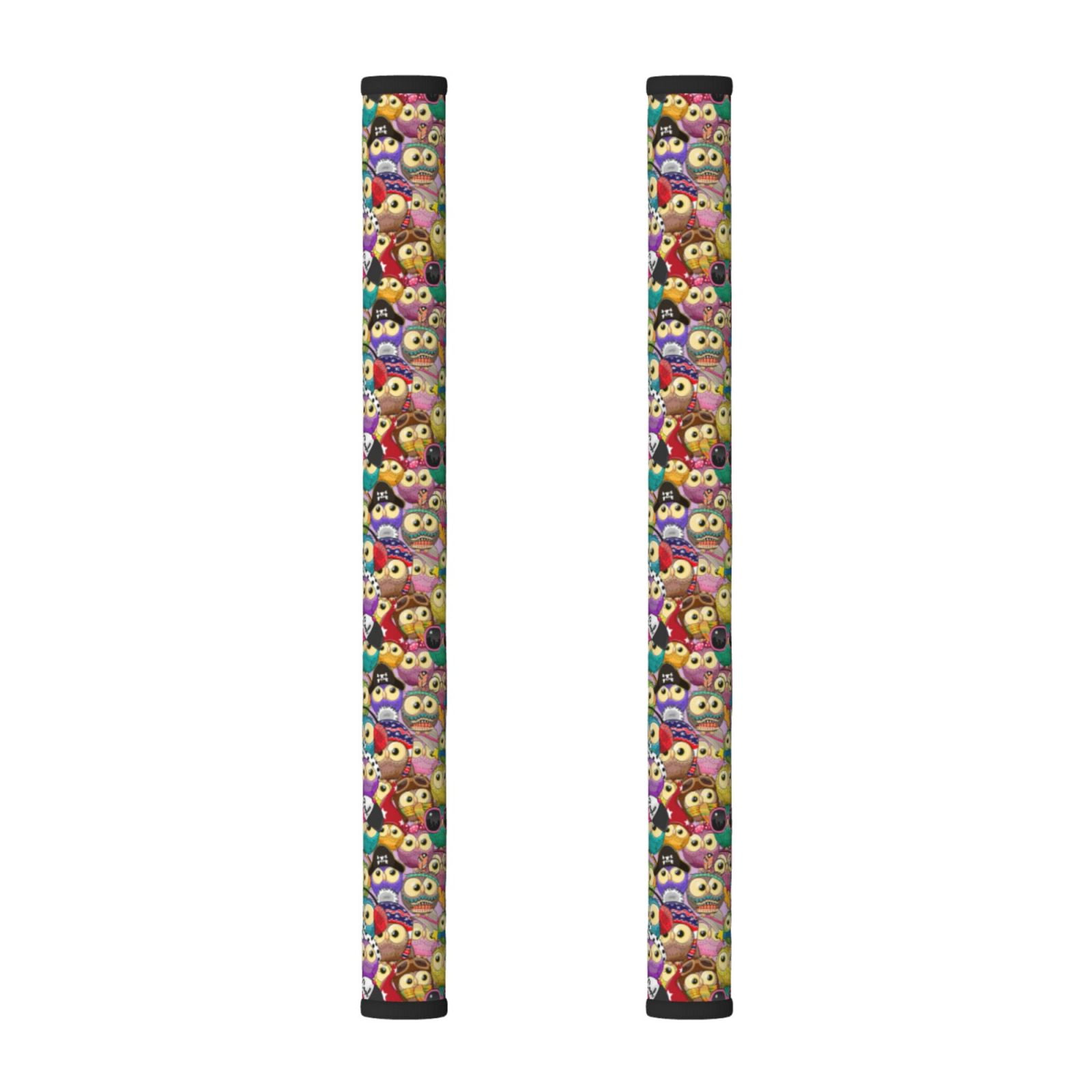 Refrigerator Door Handle Covers Set of 2 - Colourful Cartoon Owls ...