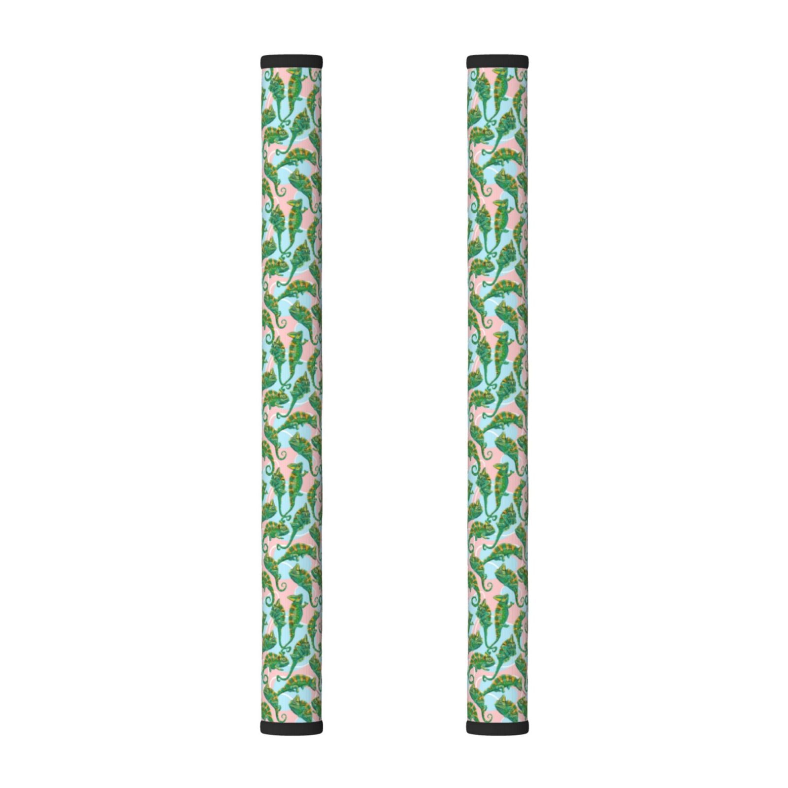 Refrigerator Door Handle Covers Set of 2, Cute Chameleon Lizard Green ...