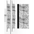 Refrigerator Door Handle Covers Set of 2 Grey Palm Leaves Refrigerator ...