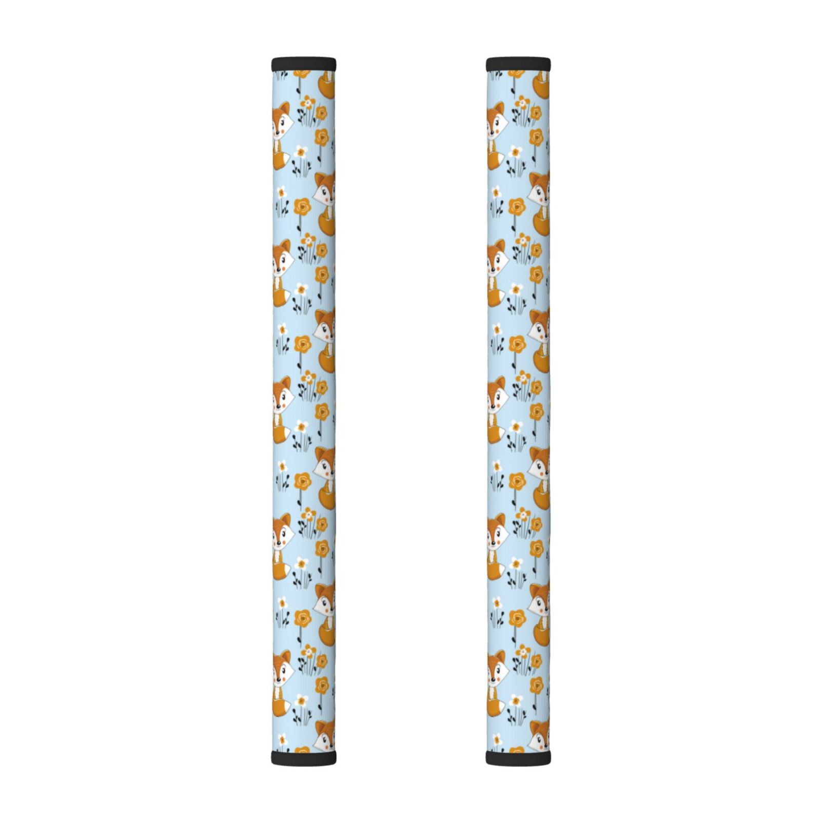 Refrigerator Door Handle Covers Set of 2, Kawaii Cartoon Flower Fox ...