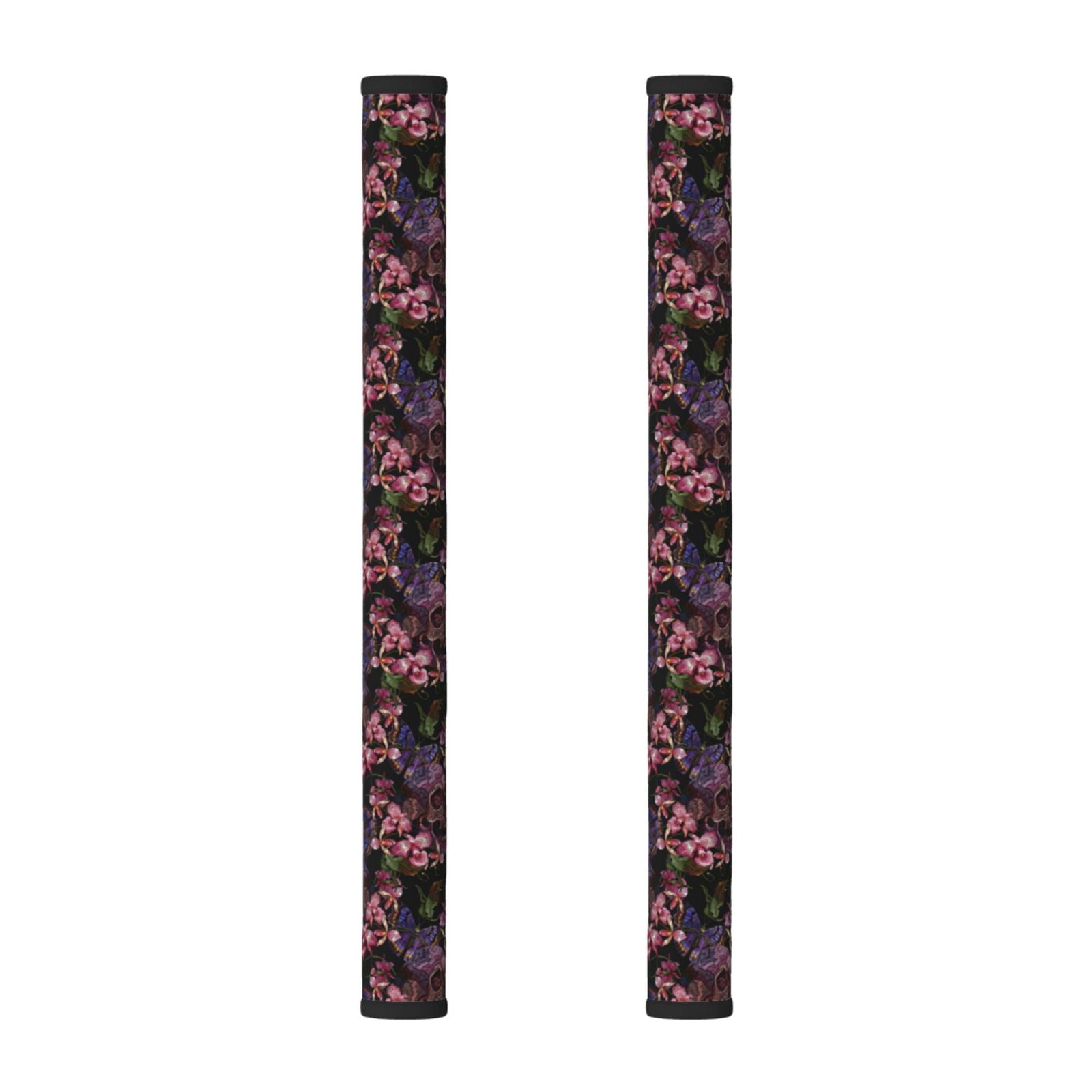 Refrigerator Door Handle Covers Set of 2, Orchids Flowers Skull ...