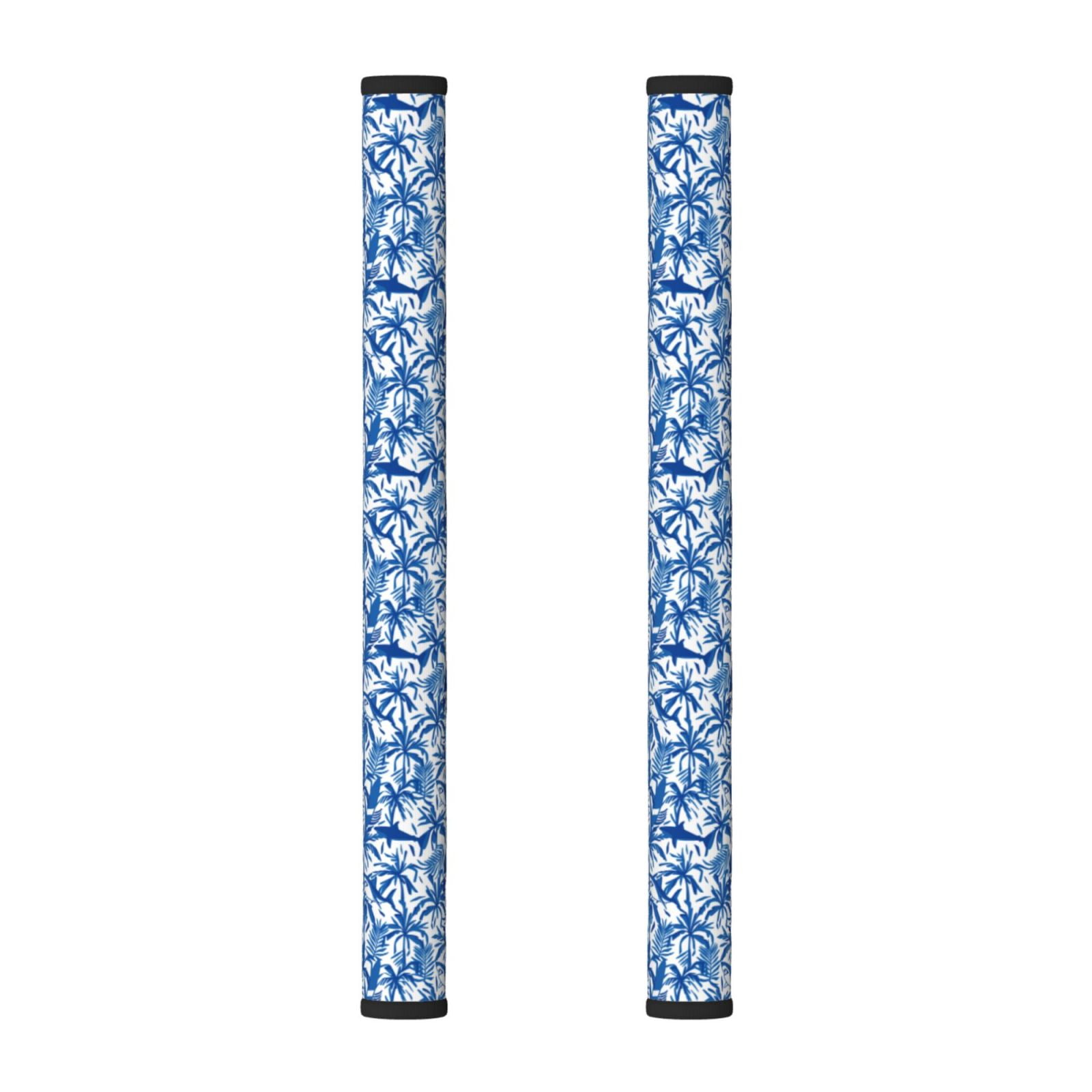 Refrigerator Door Handle Covers Set of 2, Palm Tree Shark Blue ...