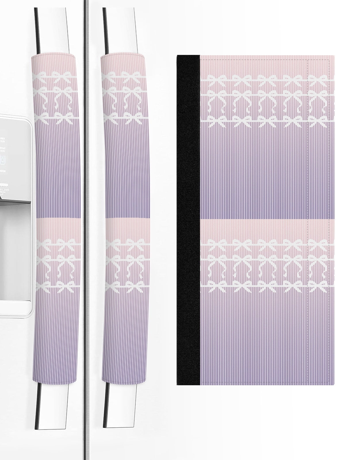 Refrigerator Door Handle Covers Set of 2 Ribbon Bows Refrigerator ...