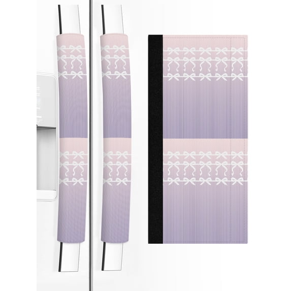 Refrigerator Door Handle Covers Set of 2 Ribbon Bows Refrigerator ...