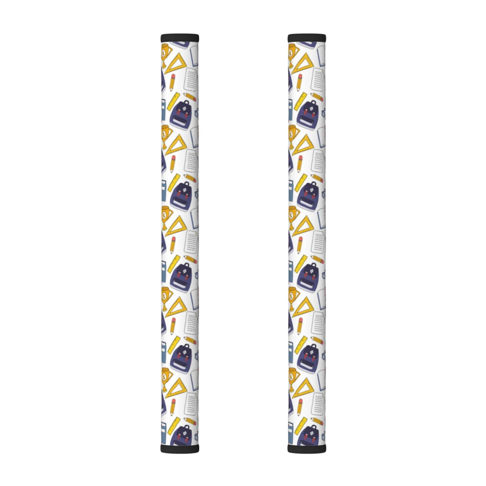 Refrigerator Door Handle Covers Set of 2, bag ruler pen Print ...