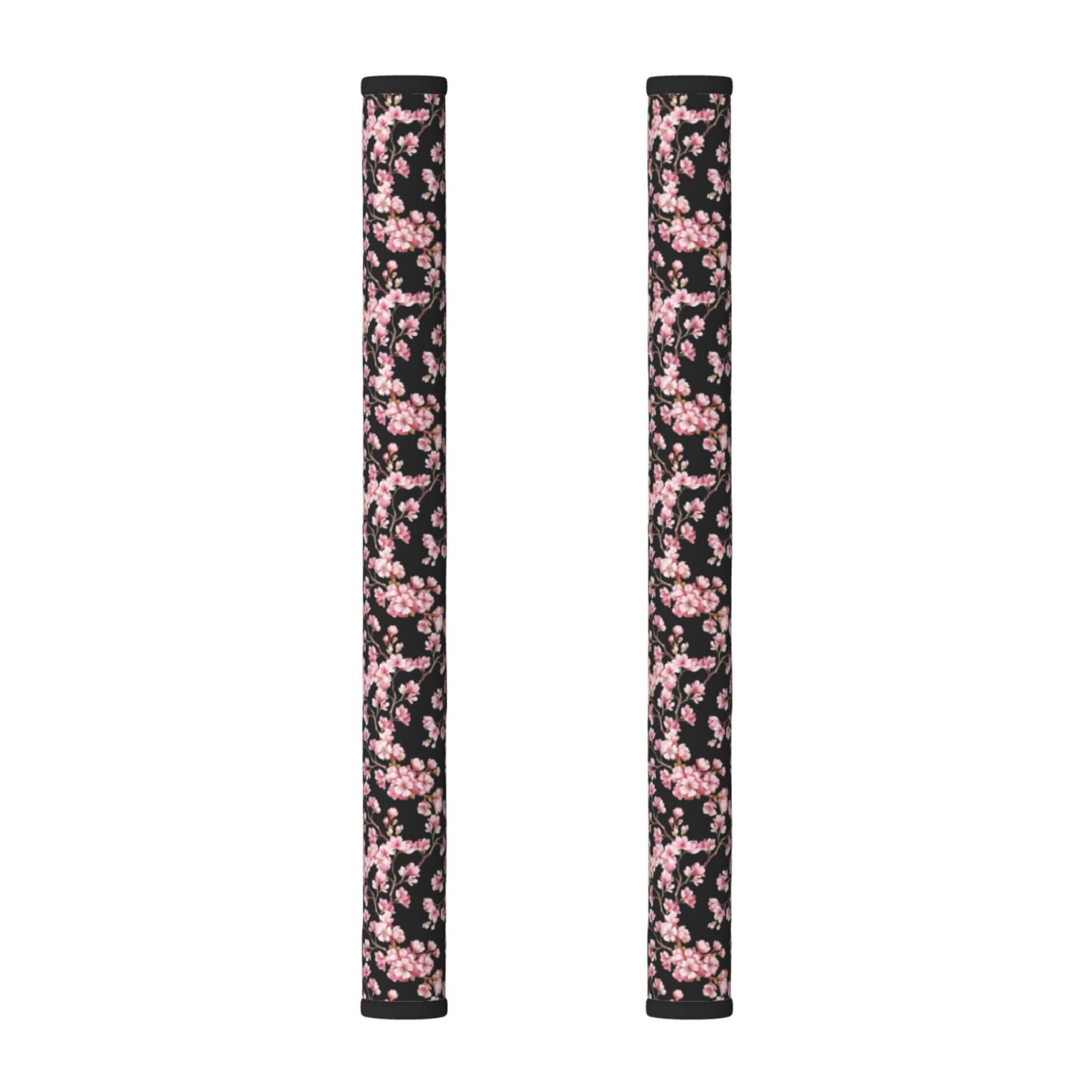 Refrigerator Door Handle Covers Set of 2 - berry blossom Elegant black ...