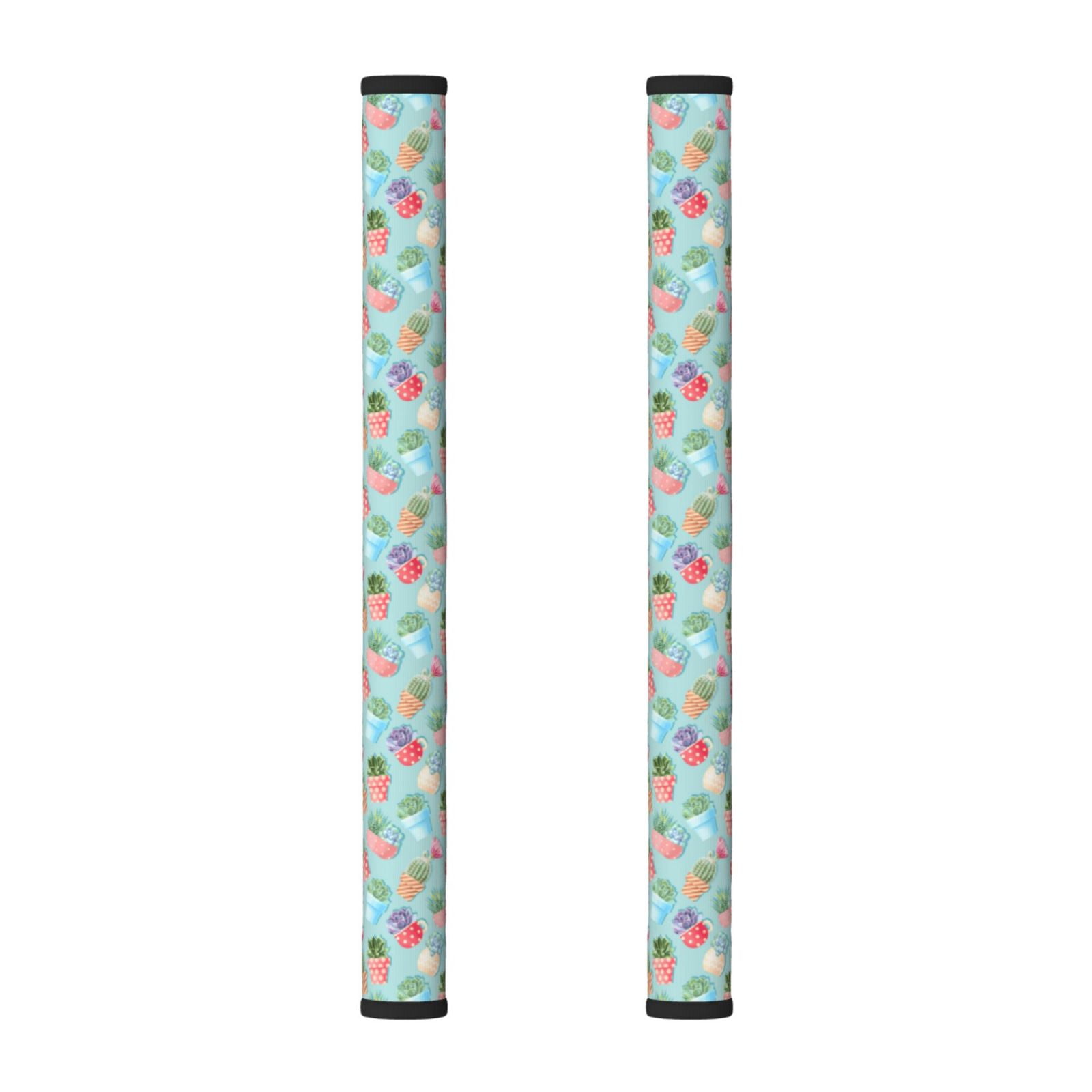 Refrigerator Door Handle Covers Set of 2, blue Cactus potted plant ...
