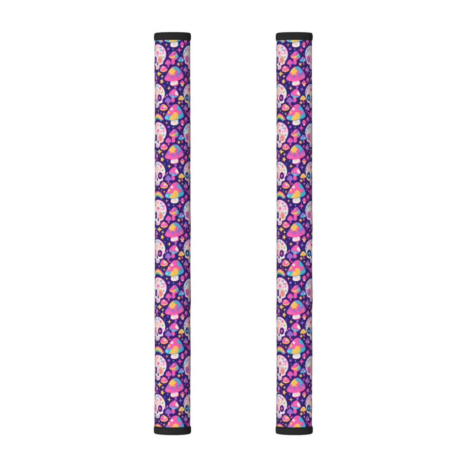 Refrigerator Door Handle Covers Set of 2 - cute rainbow mushroom Skull ...