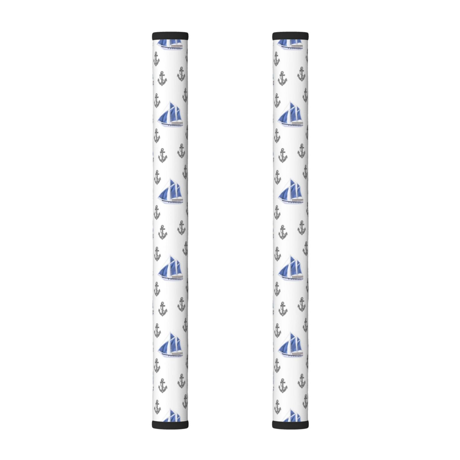 Refrigerator Door Handle Covers Set of 2 ship blue sails anchors white ...