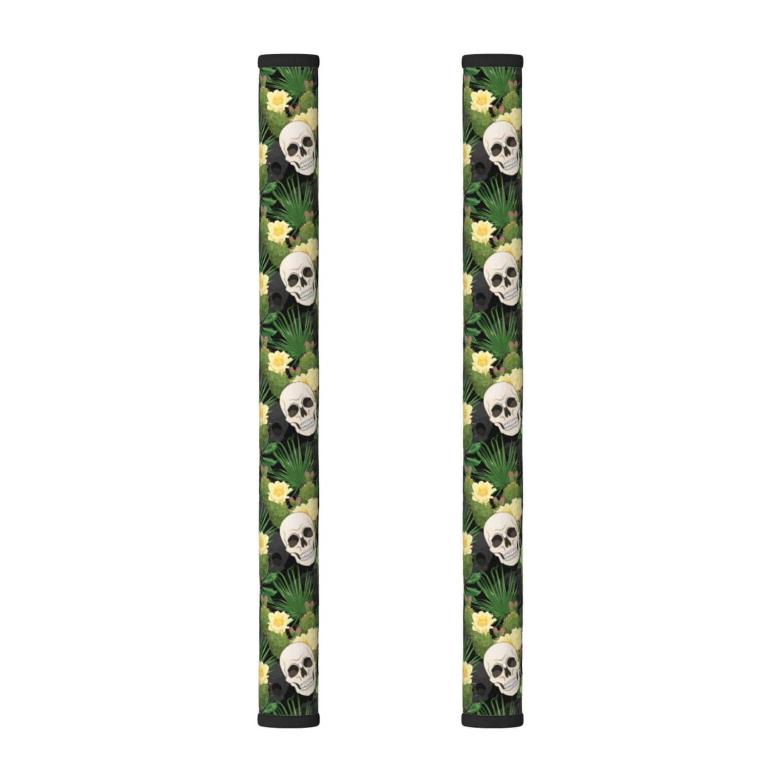Refrigerator Door Handle Covers Set of 2, skull Cactus blooming ...