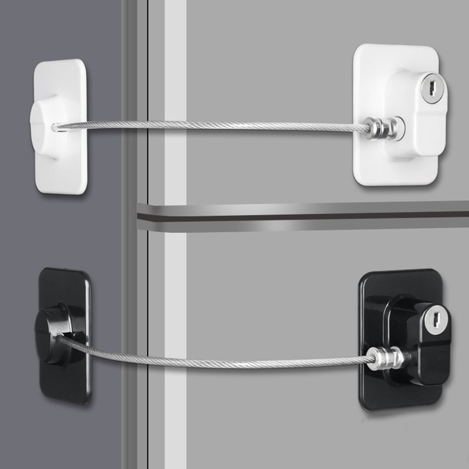 Refrigerator Door Lock Set with Keys Child Proof No Tools Needed Fridge ...