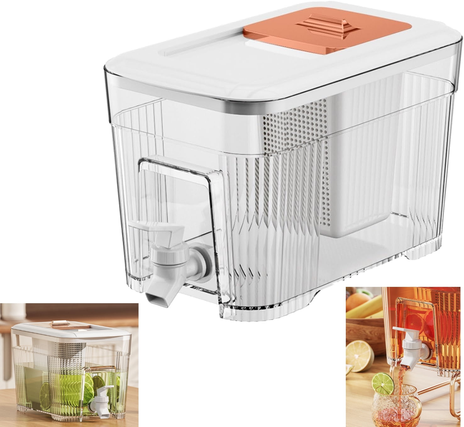 Refrigerator Drinks Dispenser with Spigot - 3/5L Leakproof Food Grade ...