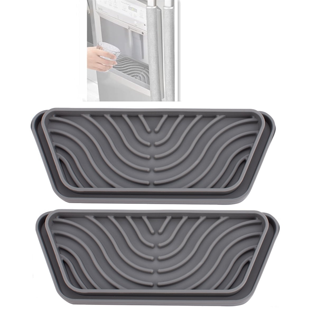 Refrigerator Drip Catcher For Water Tray, 2-Pack Mini Refrigerator Drip ...