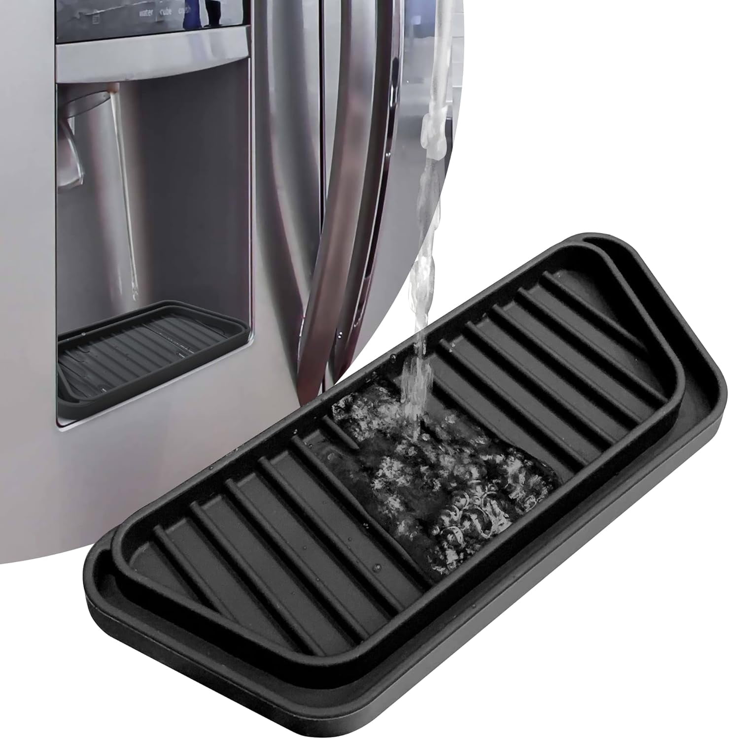 Refrigerator Drip Catcher Tray,Protector Ice and Water Dispenser Pan ...