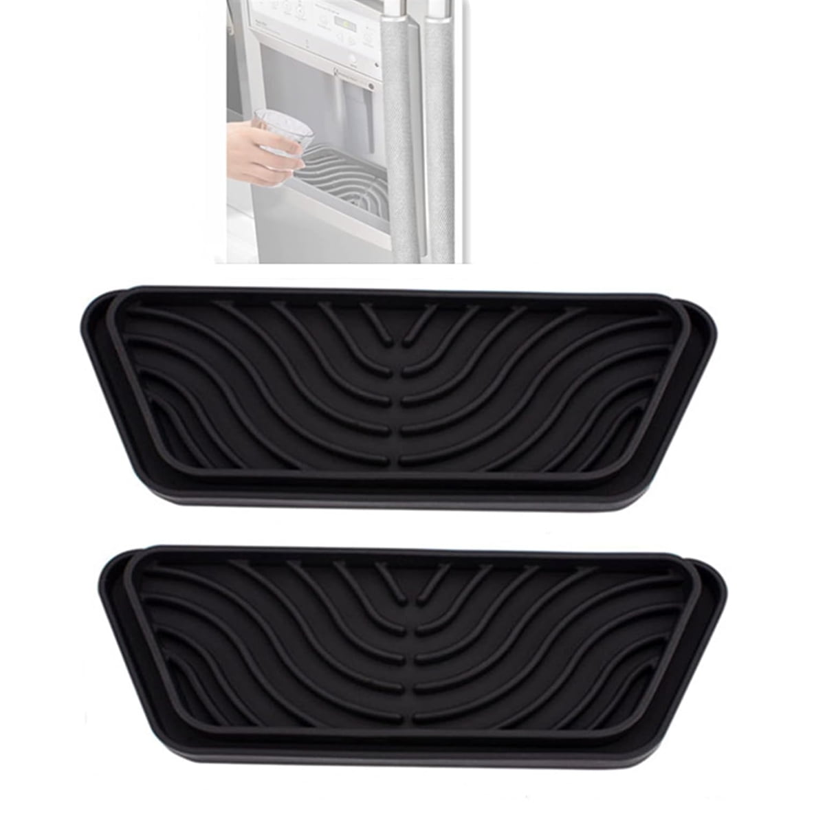 Refrigerator Drip Catcher For Water Tray, 2-Pack Mini Refrigerator Drip ...