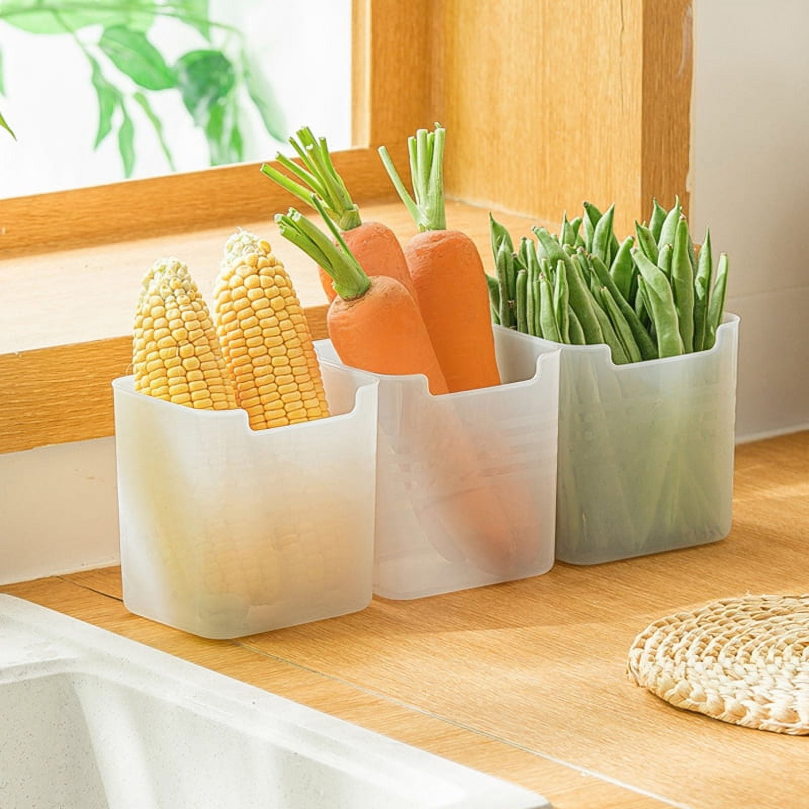 Refrigerator Food Fresh Storage Box Fridge Side Door Fruit Vegetable ...