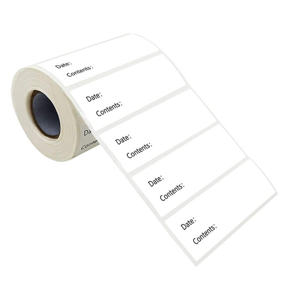 Refrigerator Food Label Stickers White Paper 2.5x5cm 500pcs - Walmart.com