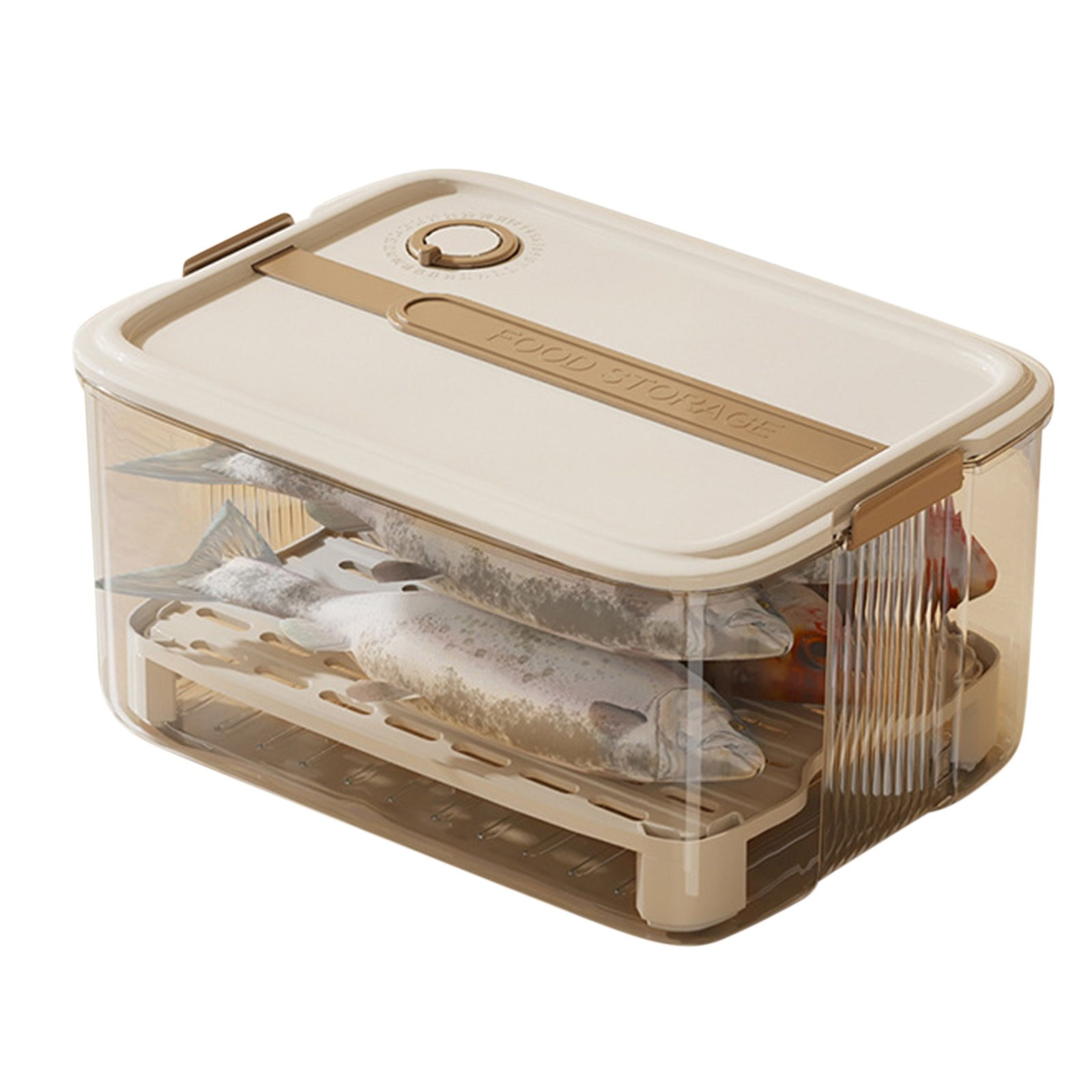 Refrigerator Food Shelf Dumpling Storage Box, 2 Layered Stackable ...