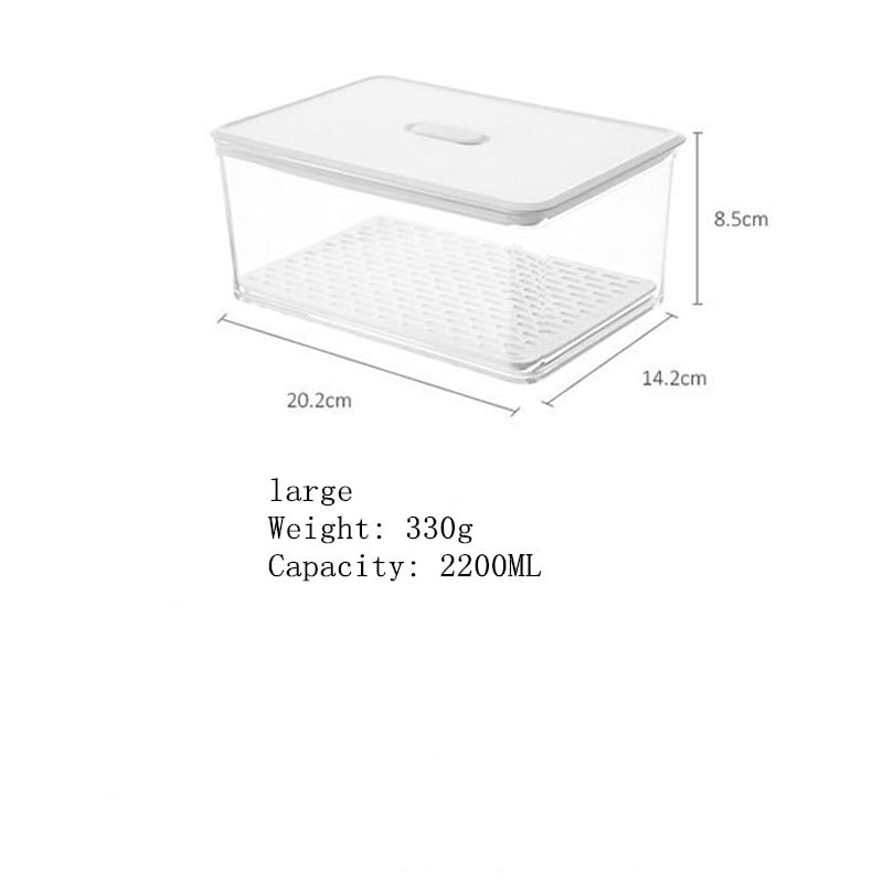 Refrigerator Food Storage Containers With Lid Kitchen Separate Freezer ...