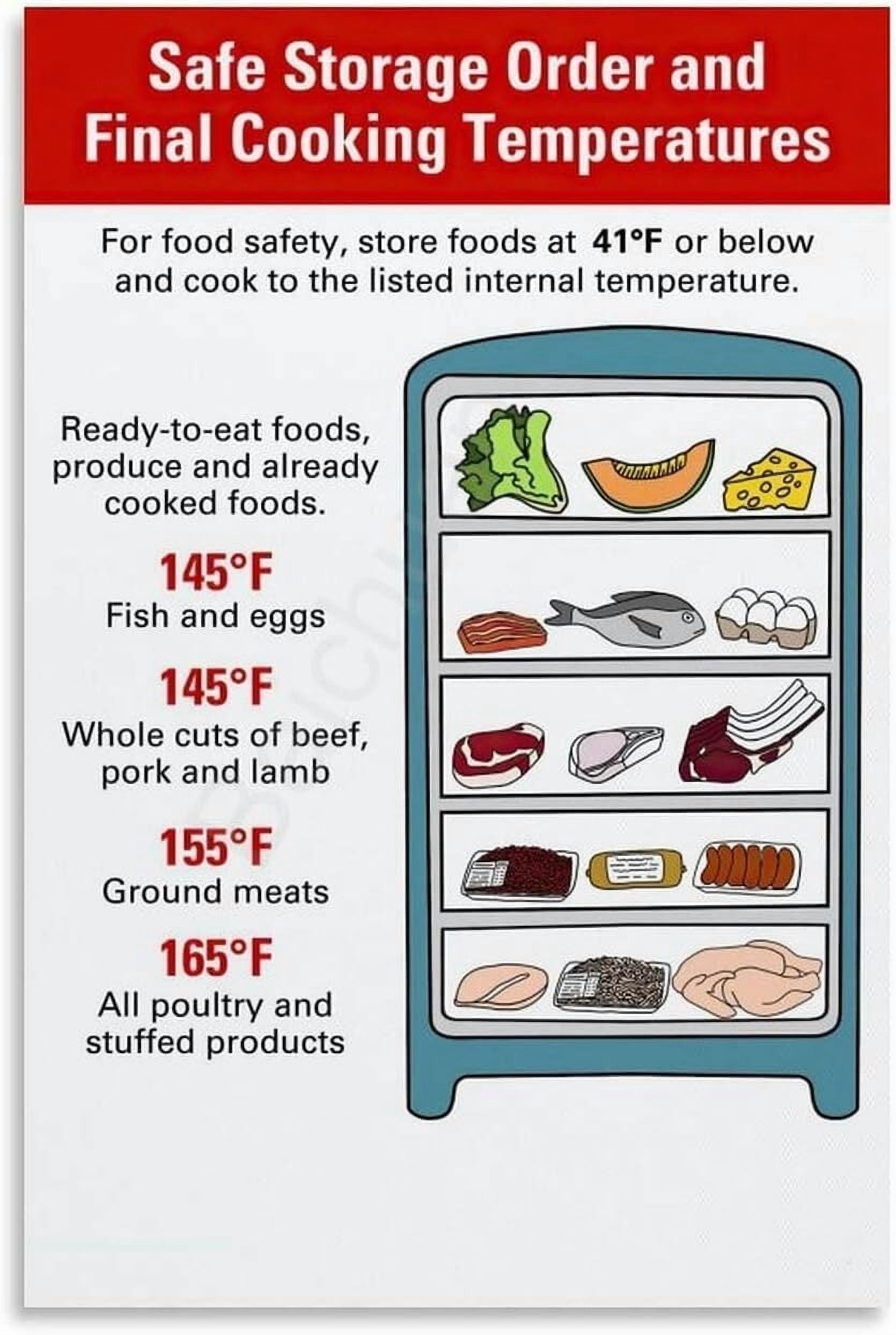 Refrigerator Food Storage Infographic Proper Storage Food Safety Guide ...
