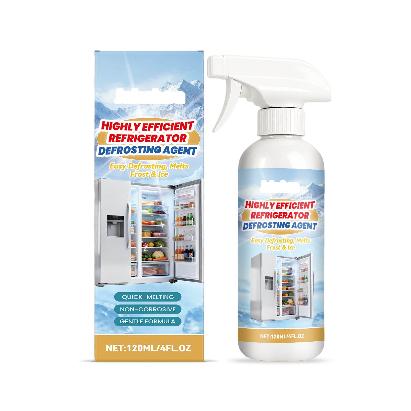 Refrigerator & Freezer Defrosting Agent Cleaner Spray, Non-Corrosive ...