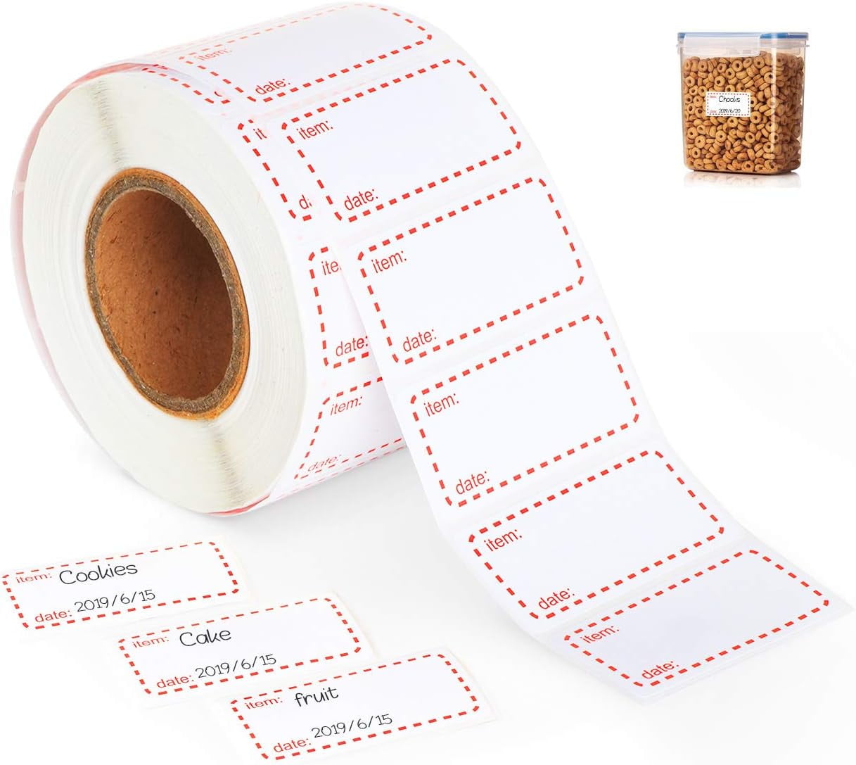 Refrigerator Freezer Paper Label, Ballpoint Pen Compatible Food Storage ...