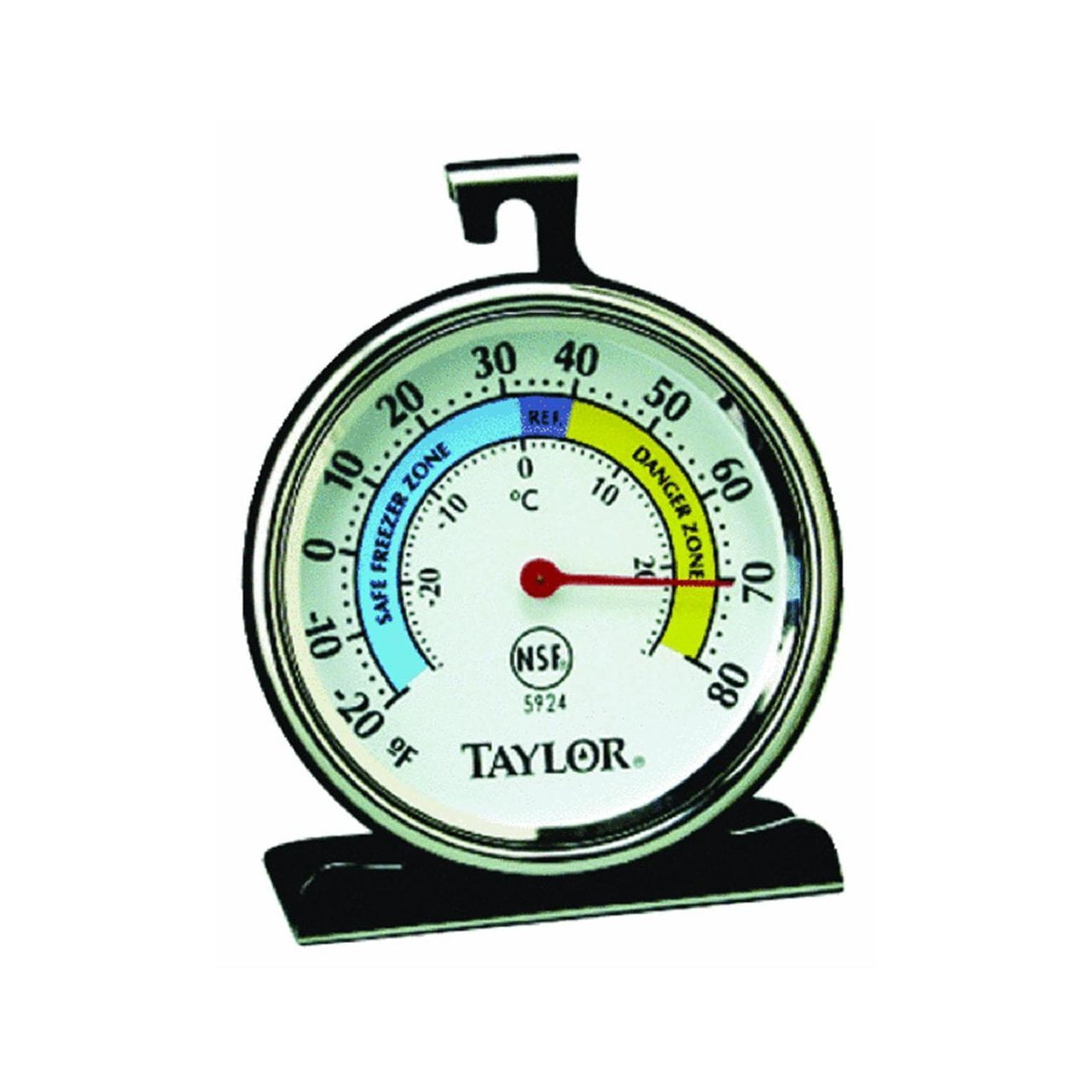 Taylor Refrigerator Freezer Thermometer 3" Dial Analog - Large Easy ...