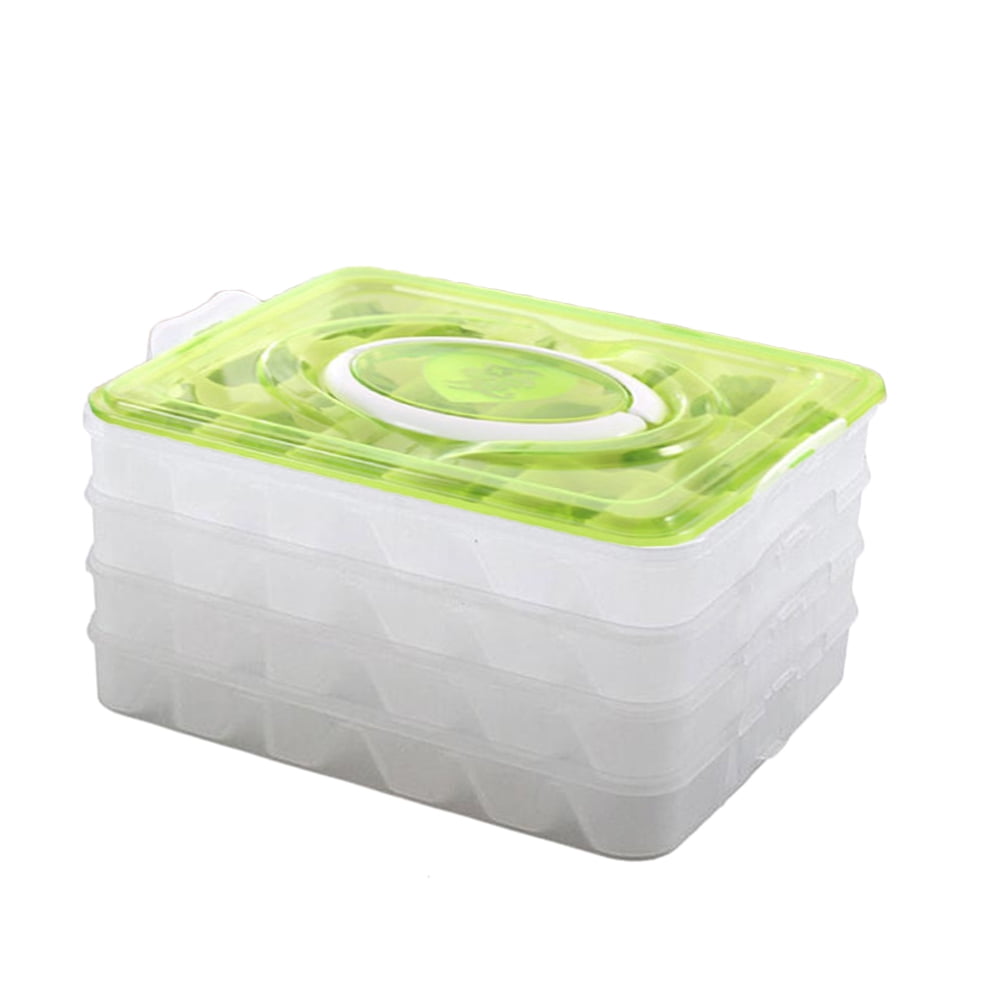 Refrigerator Fresh-keeping Dumpling Storage Box Four Layers Portable ...