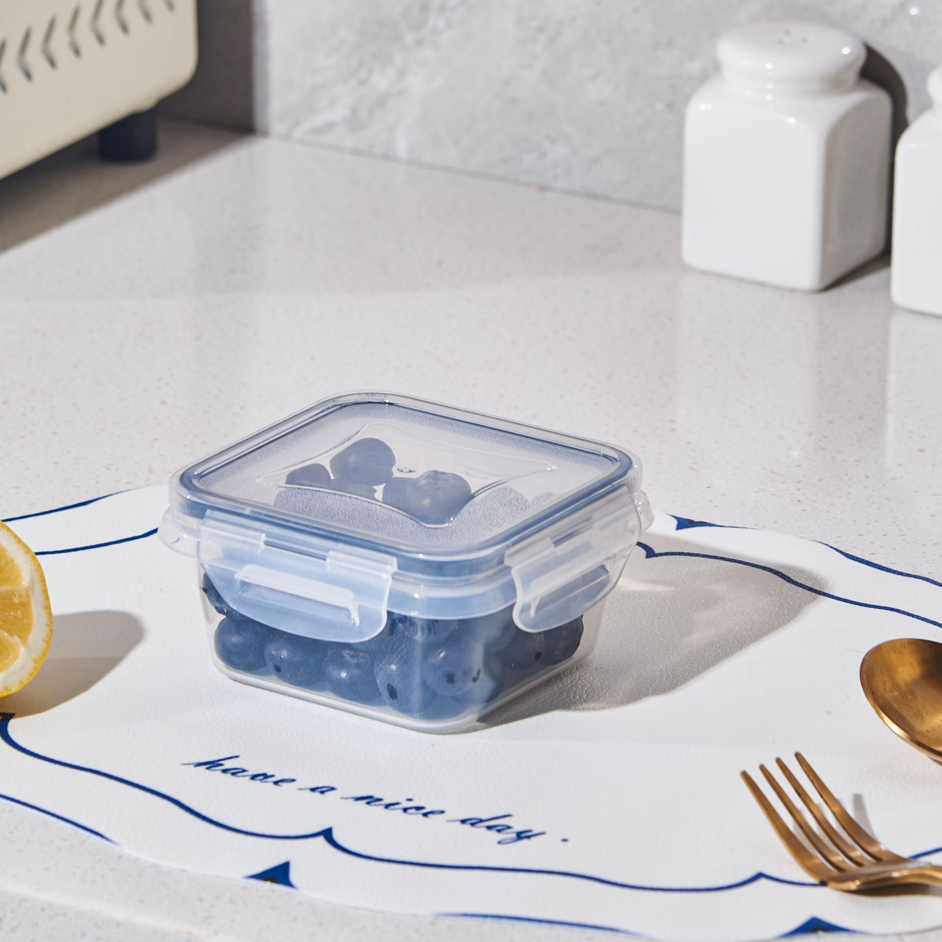 Refrigerator Fruit Storage Box Kitchen Food Sealed Box Transparent ...