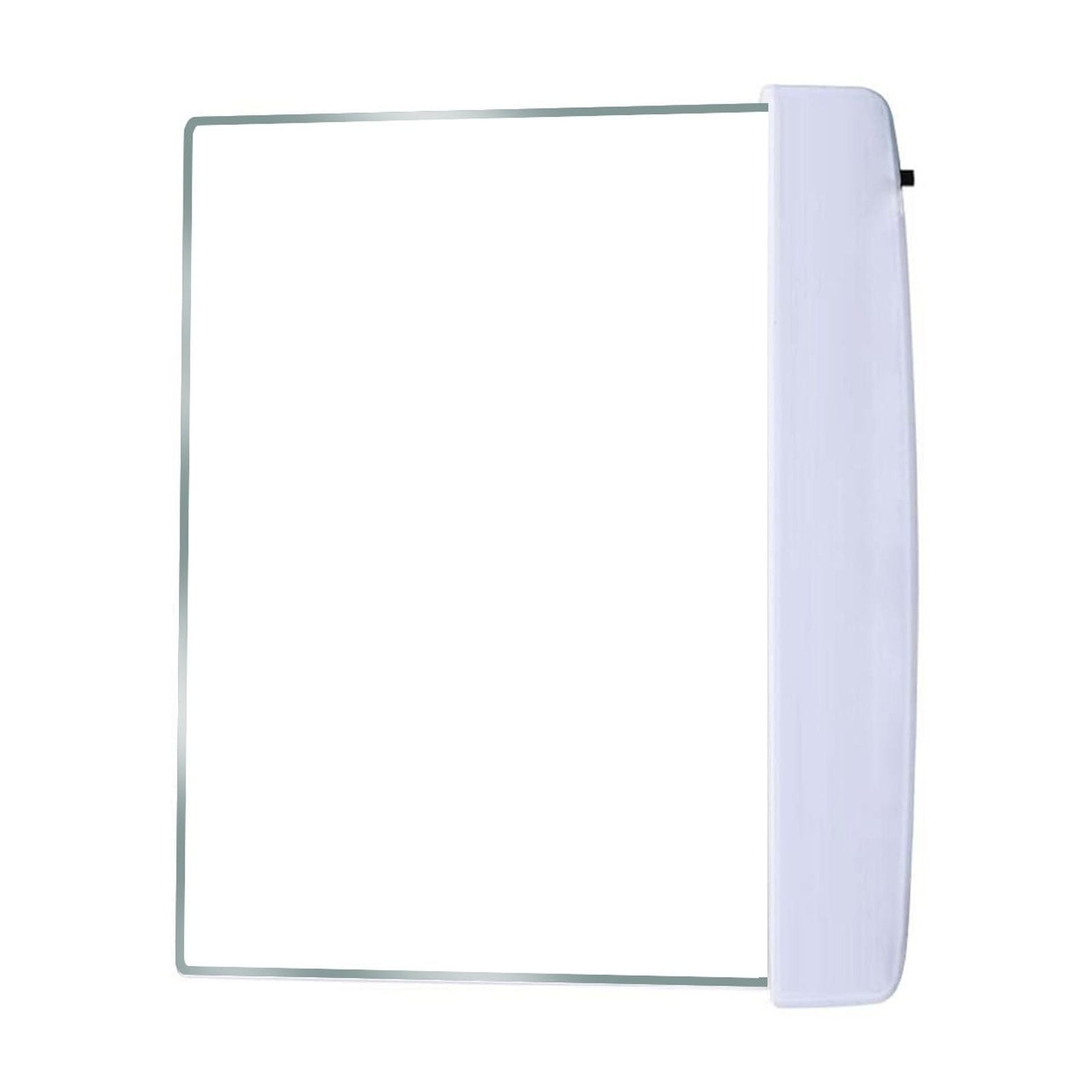 Refrigerator Glass Shelf Replacement with White Trim, Durable Tempered ...