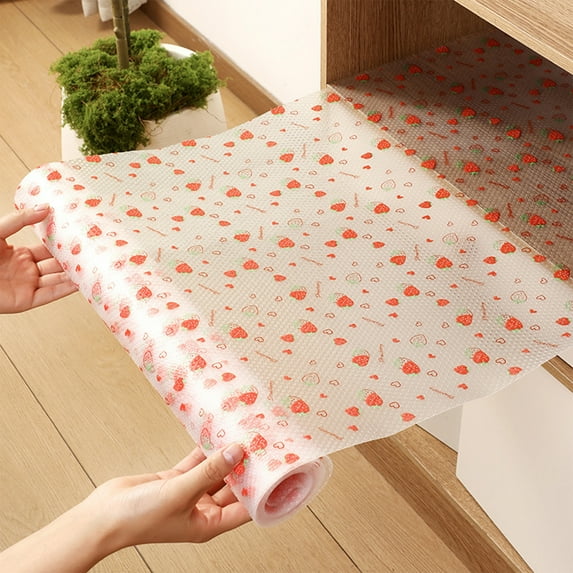 Refrigerator Liner Fridge Mat Shelf Liner, Floral Pattern Drawer Liner ...