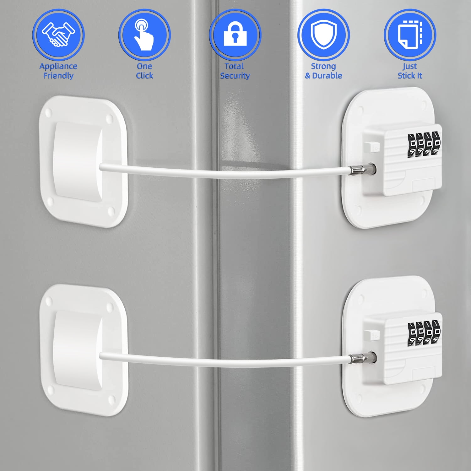 Child Safety Refrigerator Lock with 4-Digit Password for Drawer ...